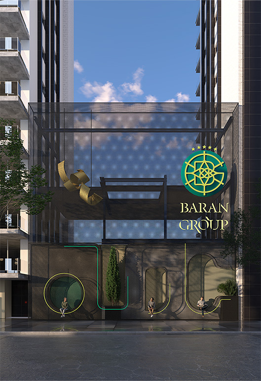 Encapsulation and Interactive Facade of Baran Tower - SARAAJ